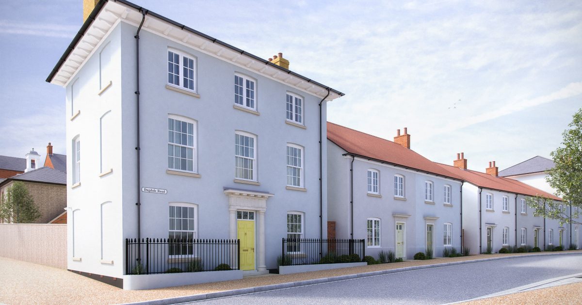 New three bedroom Morrish homes now available to view at Poundbury,…